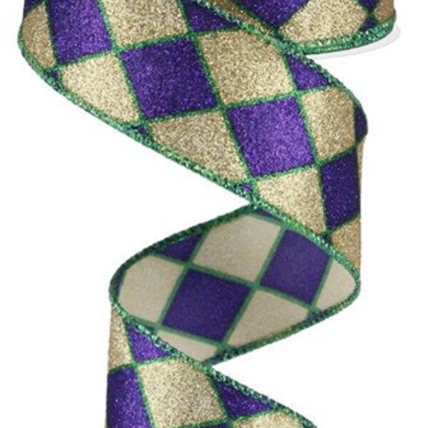 Mardi Gras Ribbon - Etsy