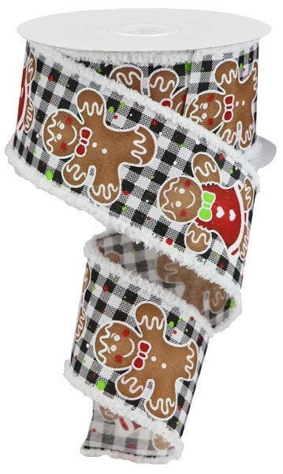 Gingerbread Wired Ribbon by the Roll 2.5 X 10 Yards - Etsy