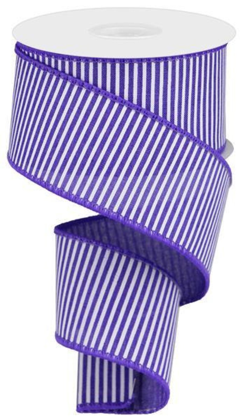 Thin Stripe Wired Ribbon by the Roll 2.5 X 10 Yards - Etsy