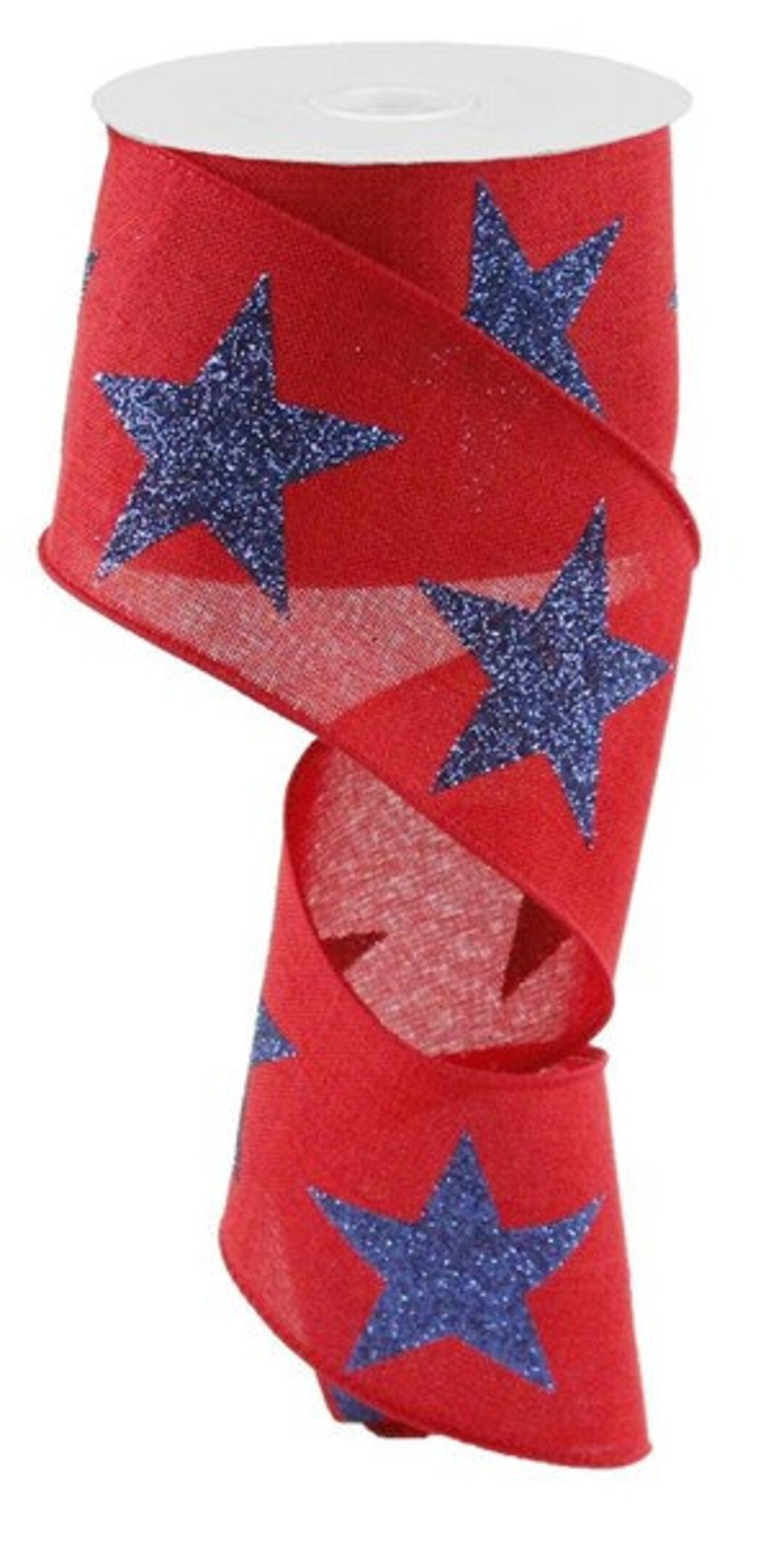 Patriotic Star Wired Ribbon by the Roll 2.5 X 10 Yards RG0166524 - Etsy
