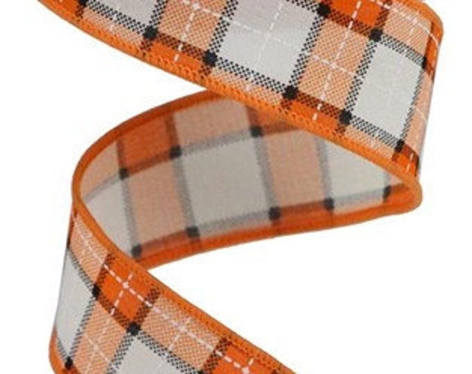 Woven Fall Plaid Wired Ribbon by the Roll 1.5 X 10 Yards X915809-25 - Etsy