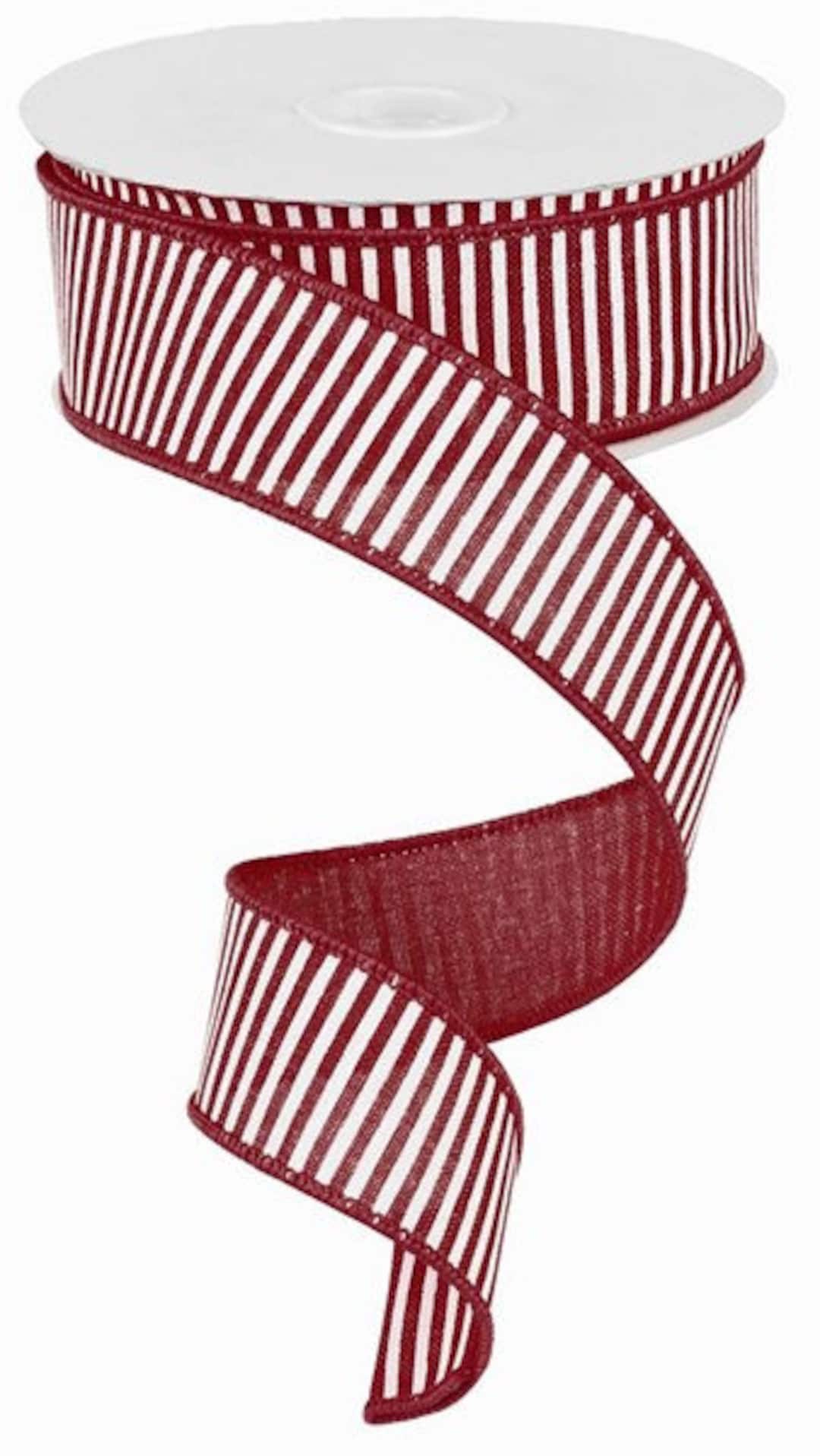 Stripe Wired Ribbon by the Roll 1.5 X 10 Yards RG178005 - Etsy