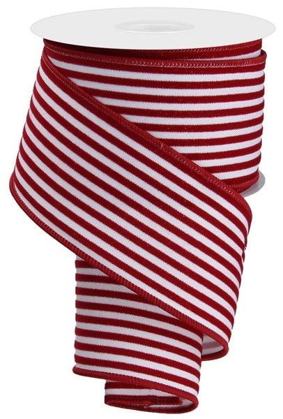 Glittered Velvet Vertical Lines Wired Ribbon by the Roll - Etsy