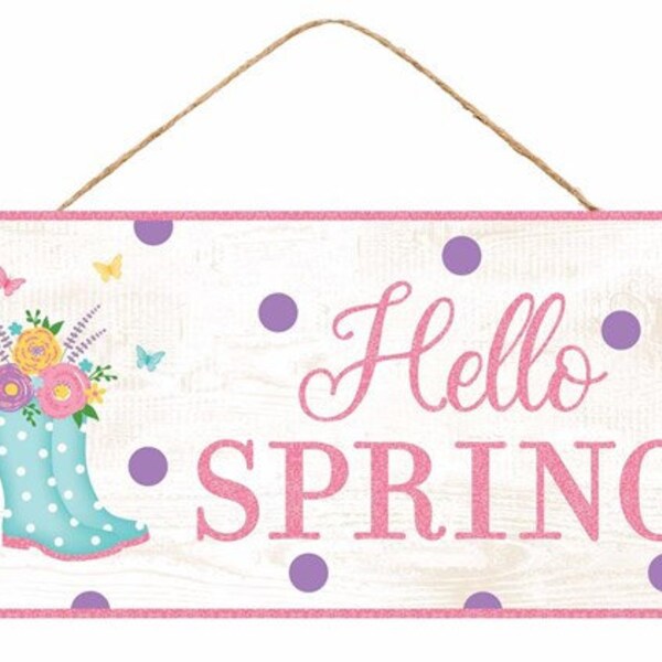 Spring Wreath Signs - Etsy