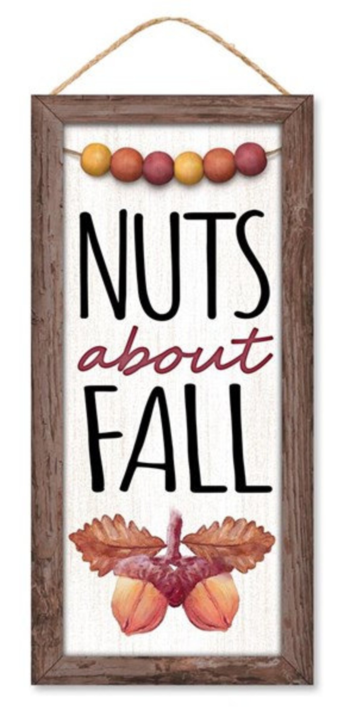 Fall Leaves Acorns Wreath Sign 12.5 X 6 AP7228 - Etsy
