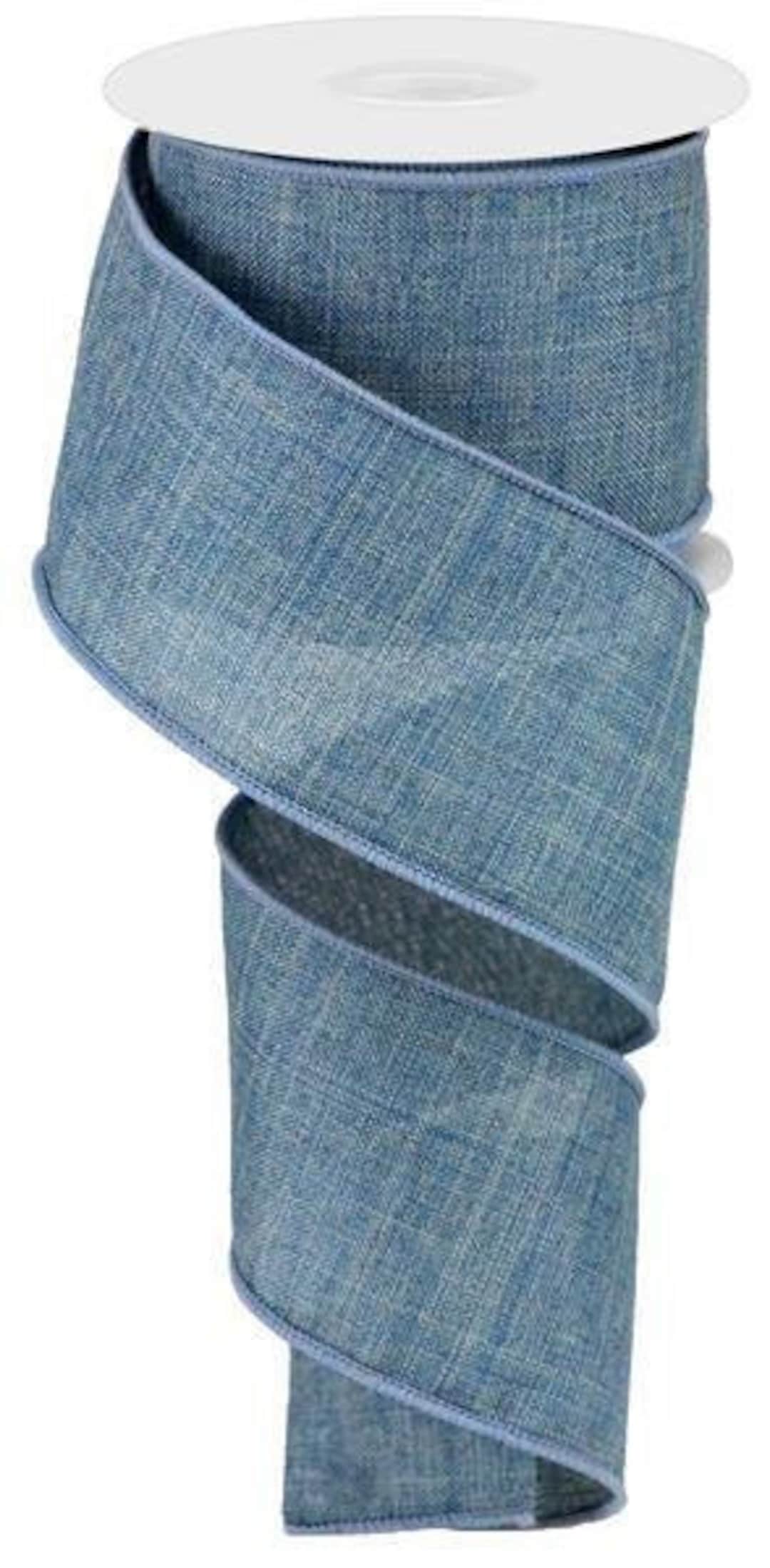 Royal Burlap Wired Ribbon by the Roll 2.5" X 10 Yards RG1279NT - Etsy