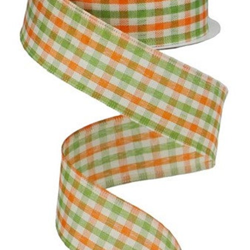 Gingham Wired Ribbon by the Roll 1.5 X 10 Yards - Etsy