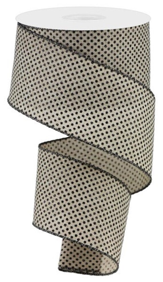 Glitter Micro Dot Wired Ribbon by the Roll 2.5 X 10 - Etsy