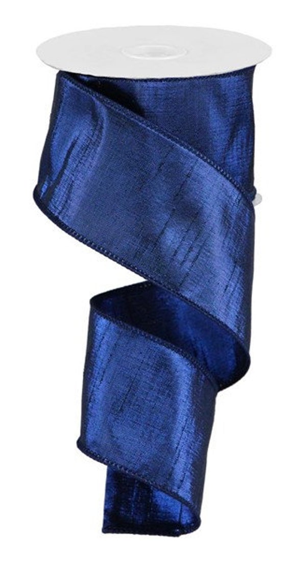 Metallic Faux Dupioni Wired Ribbon by the Roll 2.5 X 10 | Etsy