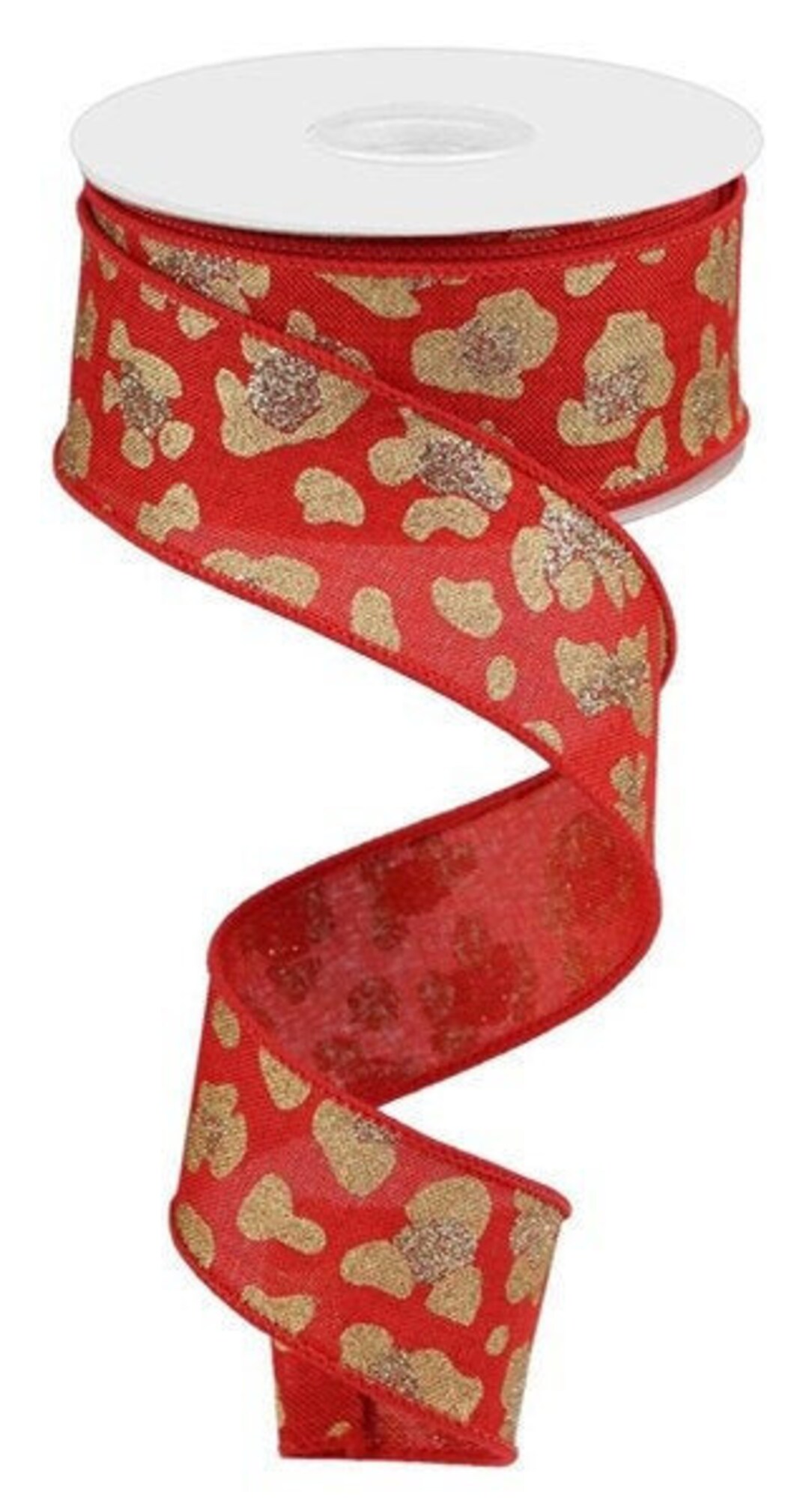 Leopard Print Wired Ribbon by the Roll 1.5" X 10 YARD ROLL - Etsy