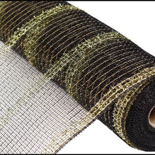 Black Deco Mesh - Etsy