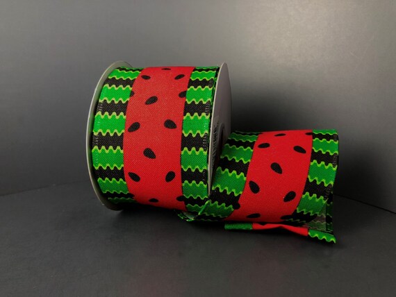 Watermelon Wired Ribbon by the Roll 2.5 X 10 Yards - Etsy