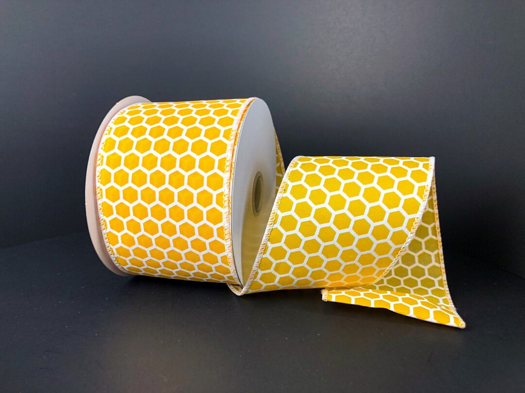 Honeycomb Wired Ribbon by the Roll 2.5 X 10 Yards 41259-40-49 - Etsy