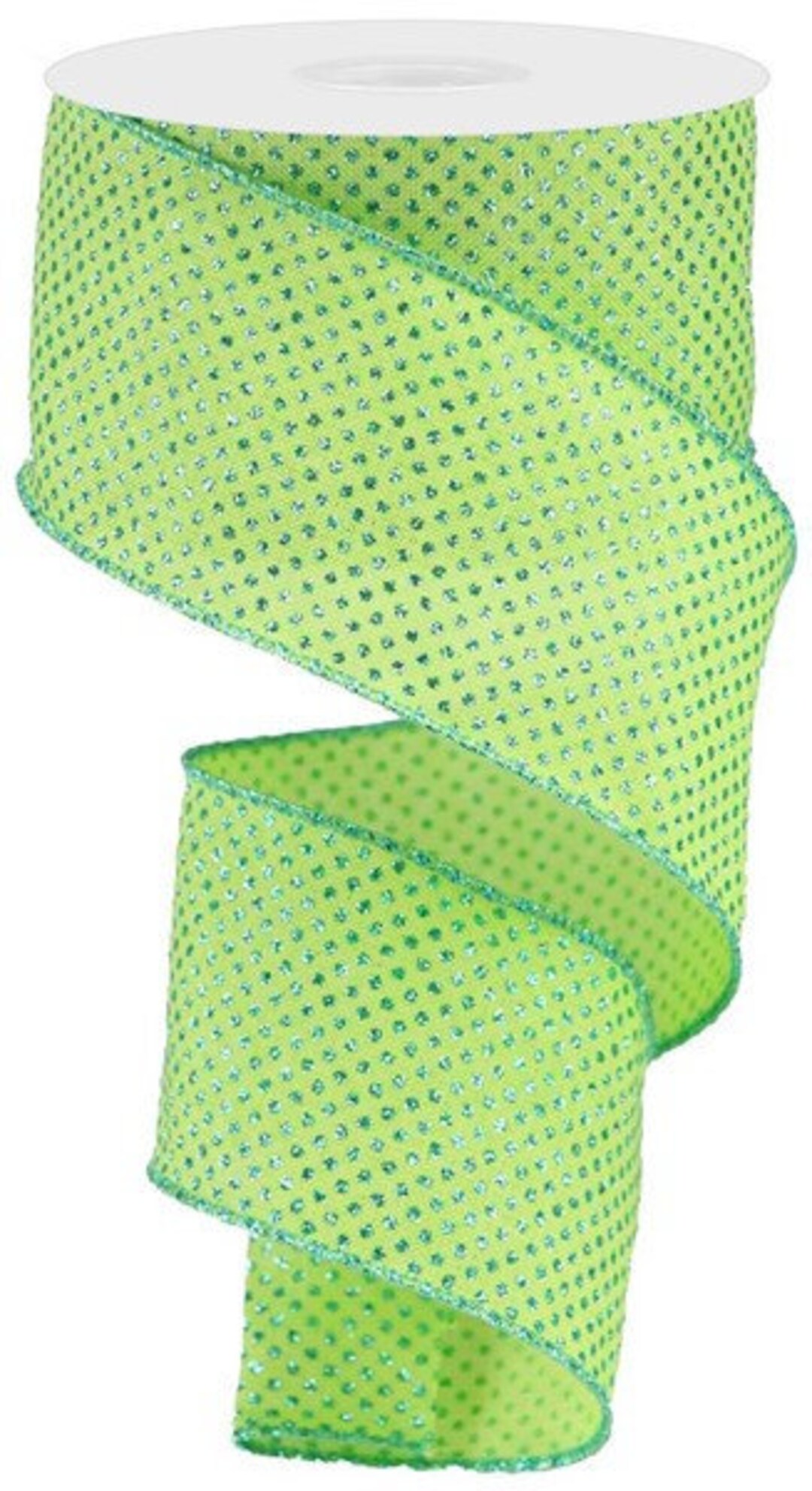 Glitter Micro Dot Wired Ribbon by the Roll 2.5 X 10 Yards RGA173209 - Etsy