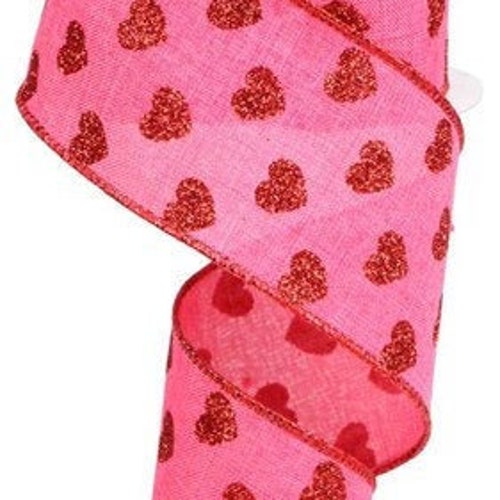 Pink Swiss Dots Wired Ribbon by the Roll 1.5 X 10 YARD - Etsy