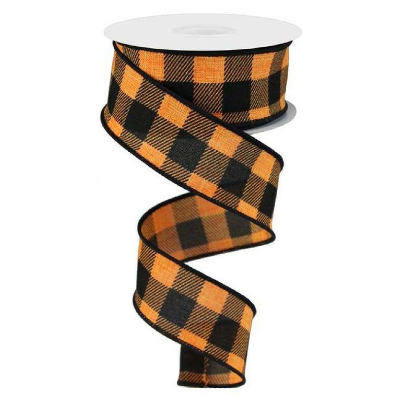Buffalo Plaid Wired Ribbon by the Roll 1.5 X 10 Yards | Etsy