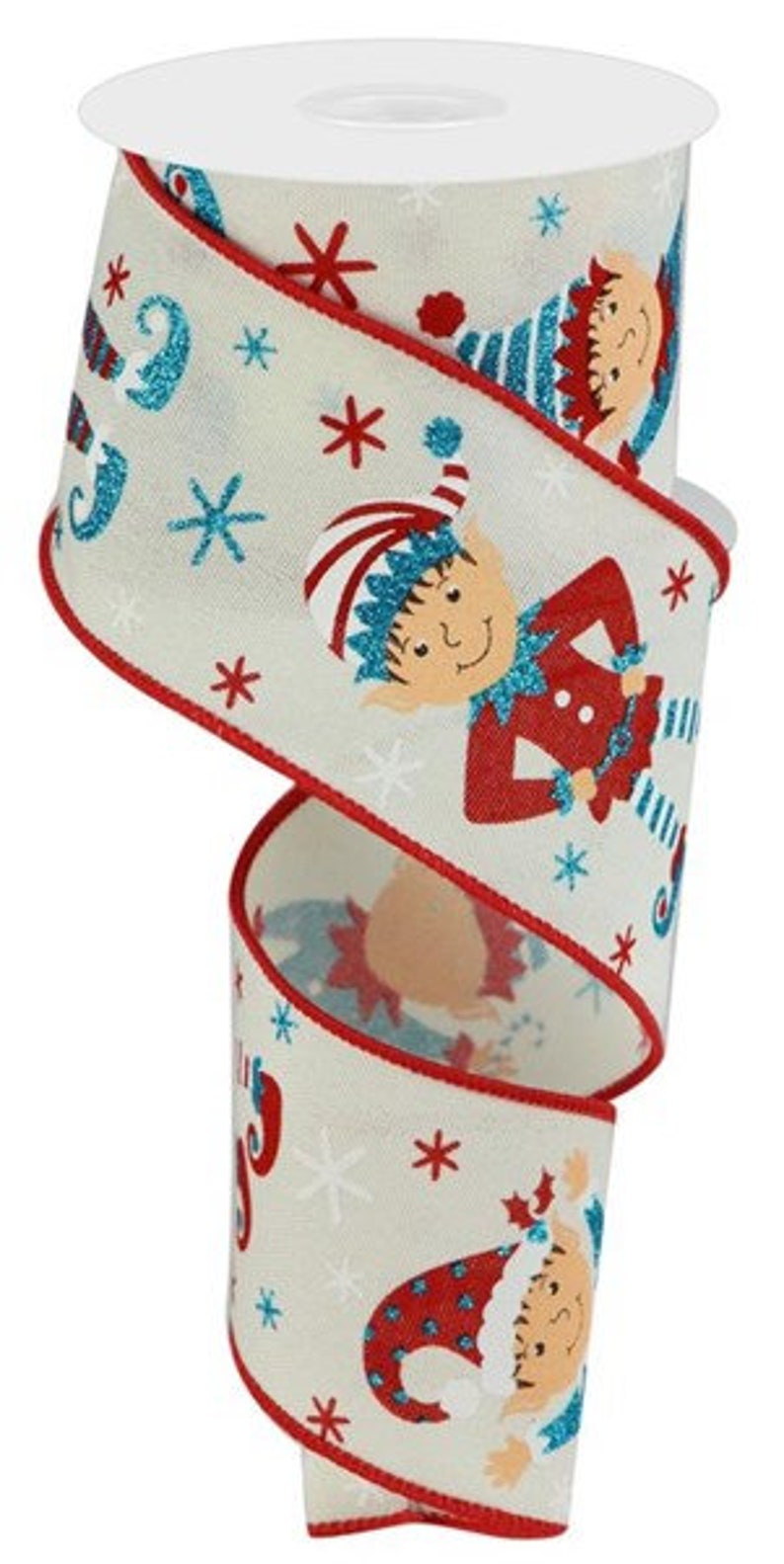 Christmas Elves Wired Ribbon by the Roll 2.5 X 10 Yards - Etsy