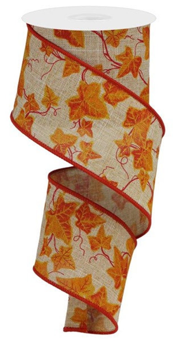 Light Tan Wired Ribbon by the Roll for Wreaths or Bows | Etsy