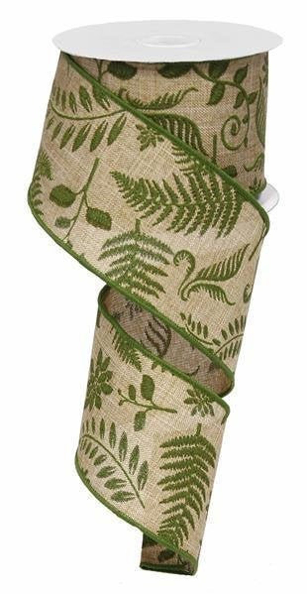 Fern Wired Ribbon by the Roll 2.5 X 10 Yards RG01309XW - Etsy