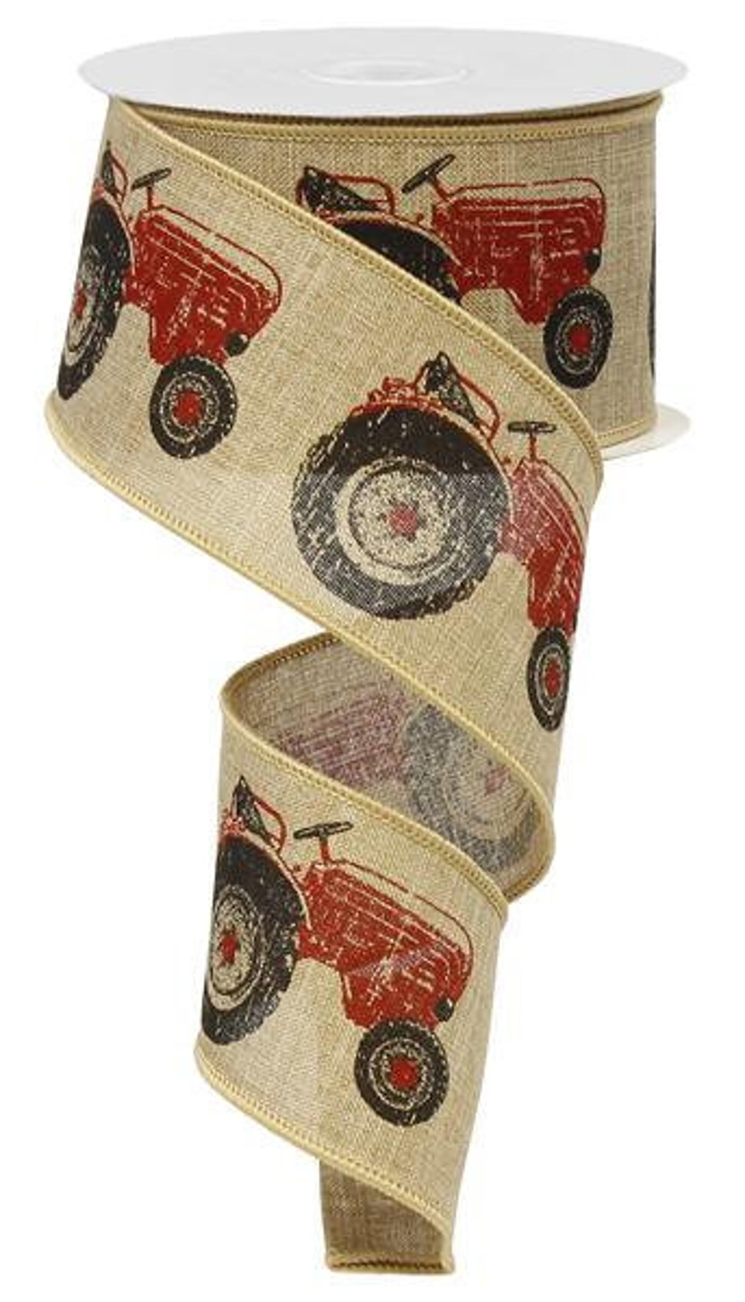 Tractor Wired Ribbon by the Roll 2.5" X 10 Yards RG014875A - Etsy