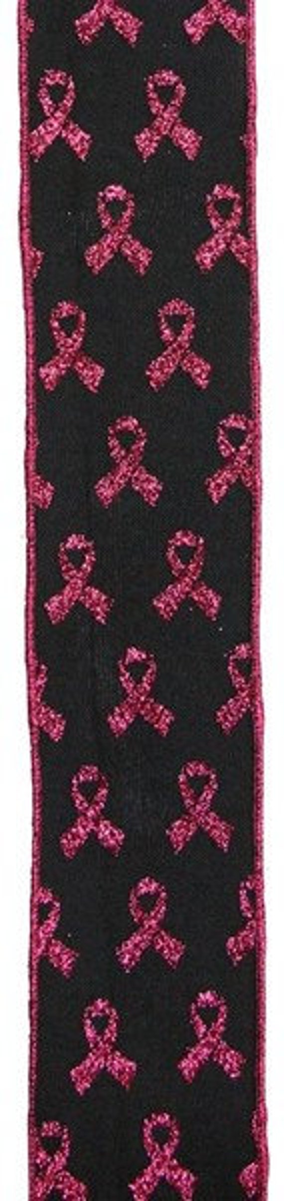 Breast Cancer Awareness Wired Ribbon By the Roll 2.5 x | Etsy