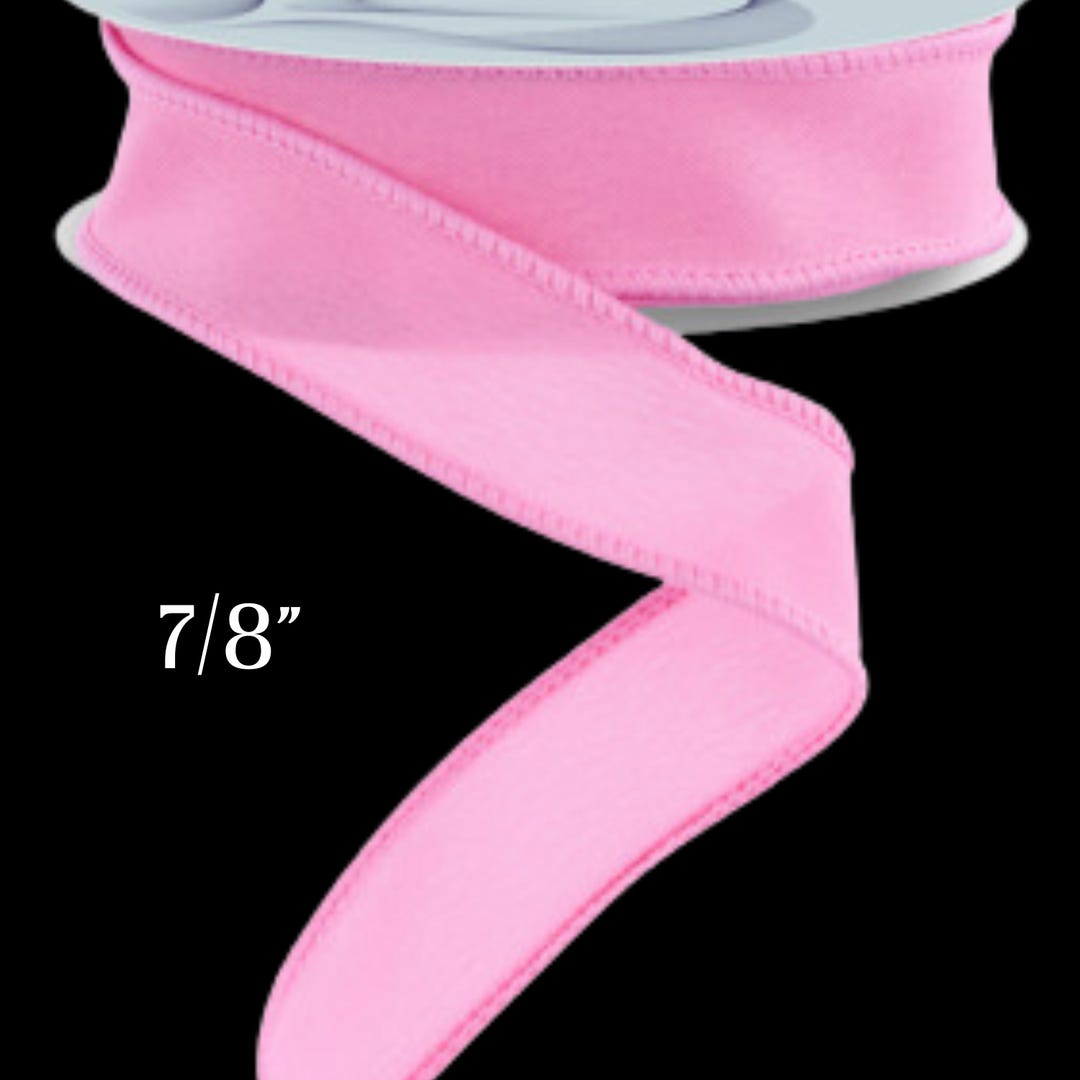 Pink PG Fabric Wired Ribbon 7/8" X 10 Yards RW825922 - Etsy