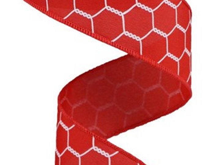 Chicken Wire Wired Ribbon by the Roll 1.5" X 10 Yards RGA108224 - Etsy