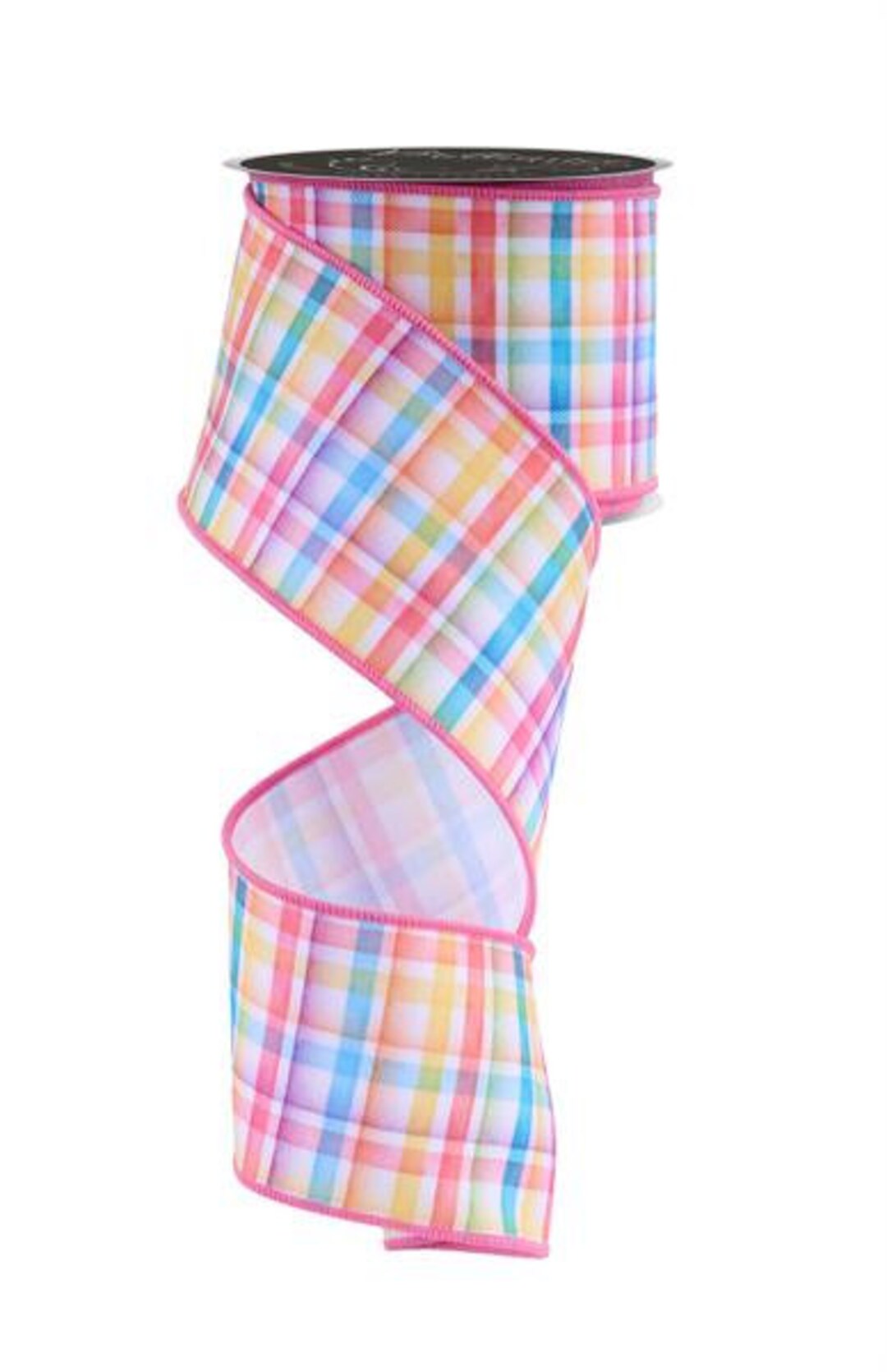 Spring Plaid Wired Ribbon 2.5" X 10 Yards LS1019RT - Etsy