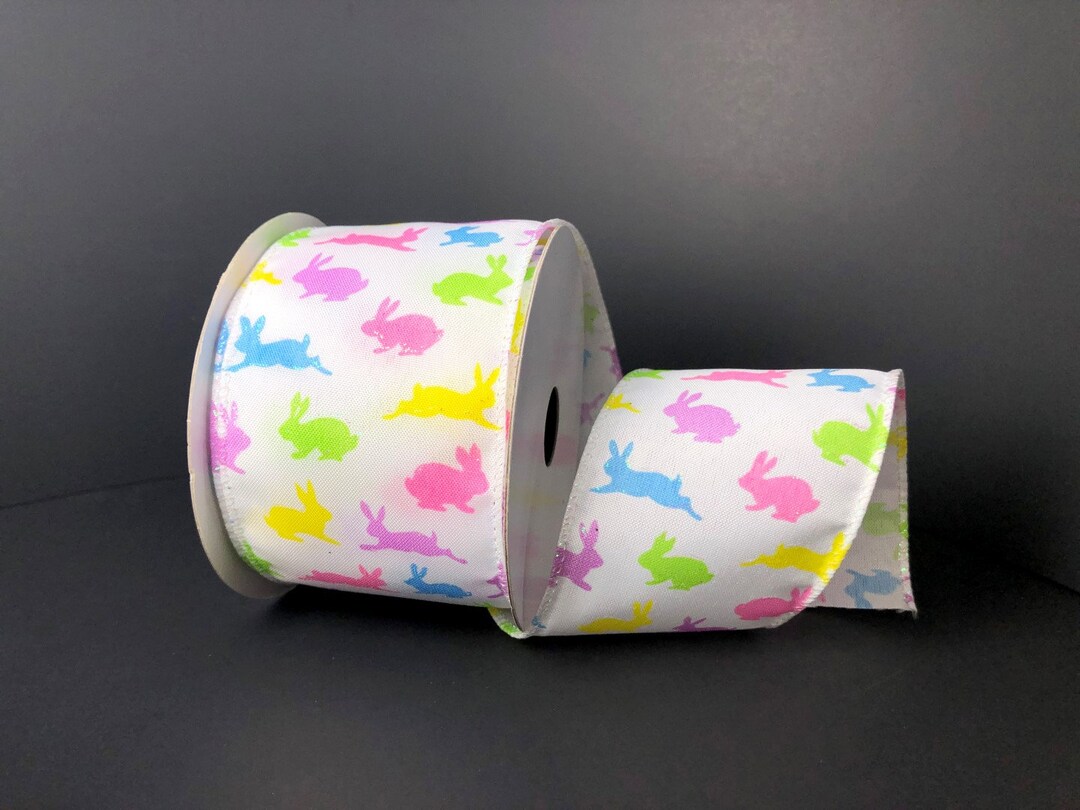 Easter Bunny Wired Ribbon by the Roll 2.5" X 10 Yards 31106-40-01 - Etsy