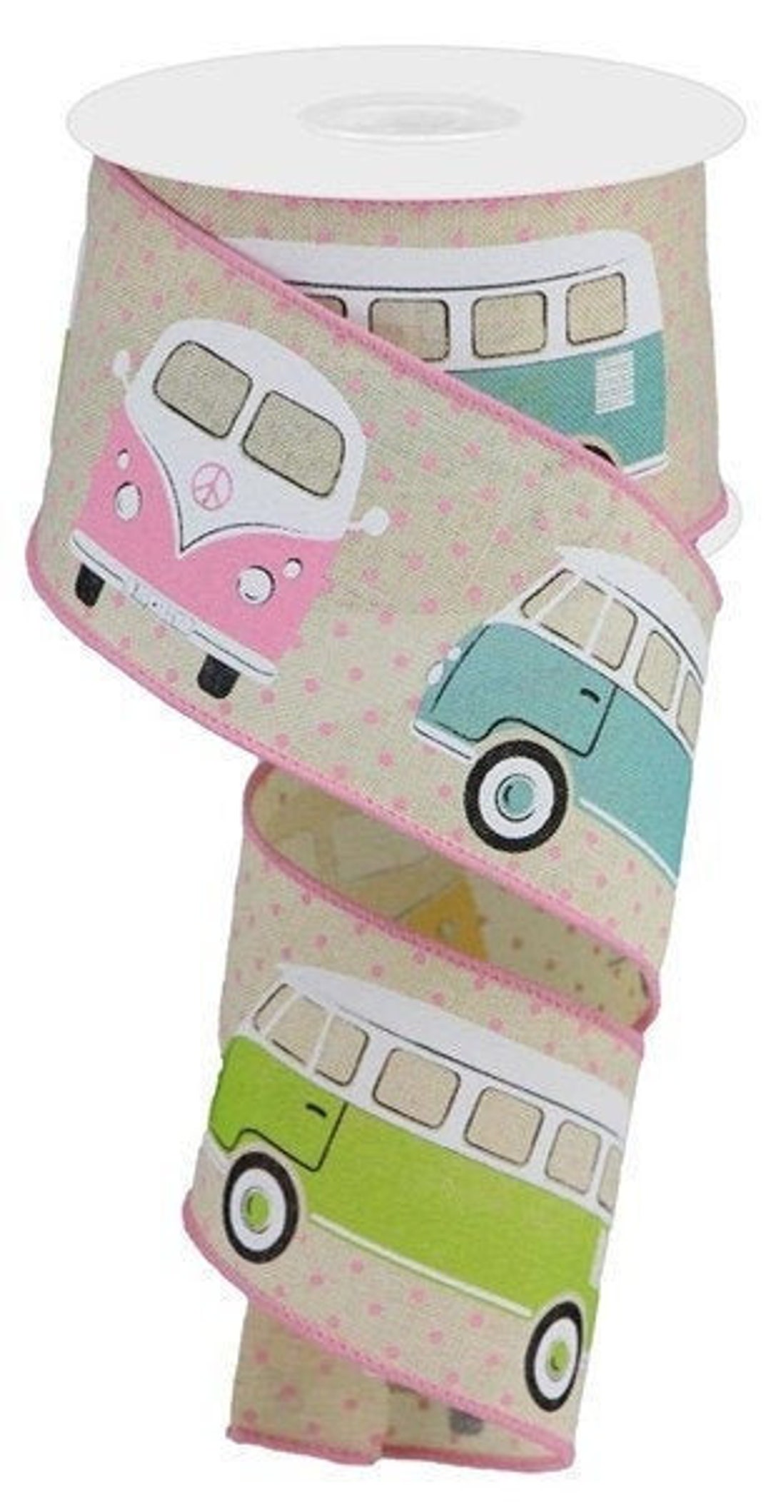 Vintage Bus Wired Ribbon by the Roll 2.5" X 10 Yards RGA1642C2 - Etsy