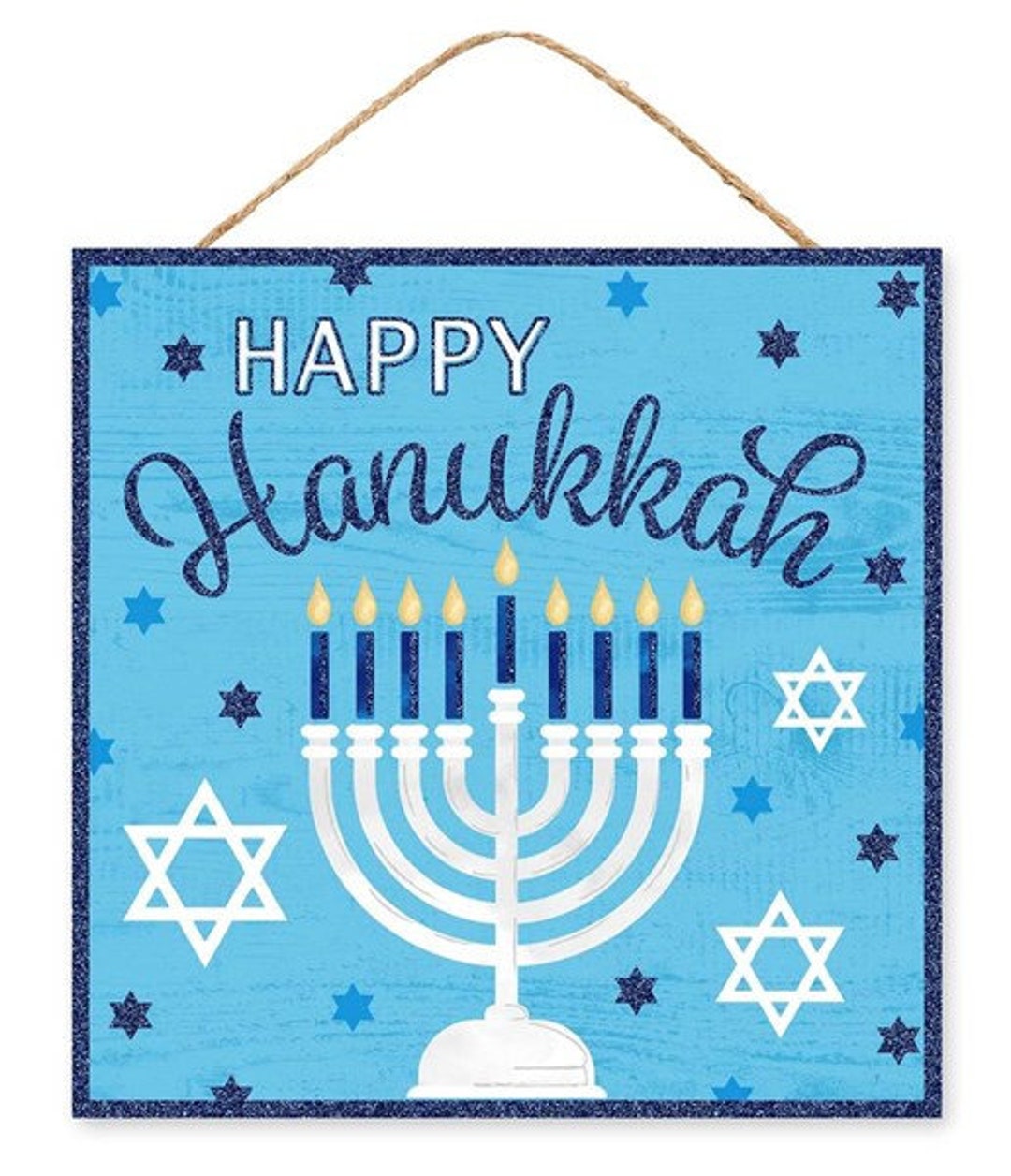 Happy Hanukkah Sign Wreath Sign 10 X 10 AP8969 - Etsy