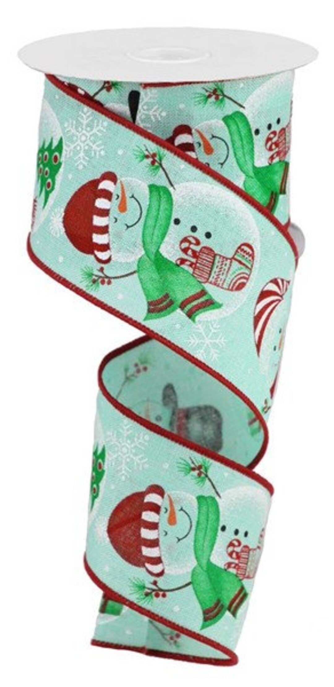 Snowman Wired Ribbon by the Roll 2.5"x 10 Yards RGB1113R5 - Etsy