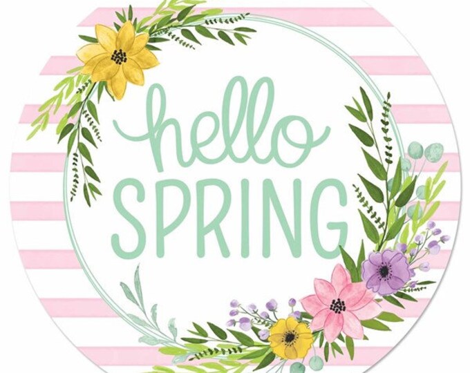 Hello Spring Sign Wreath Sign 12" MD0853 - Etsy