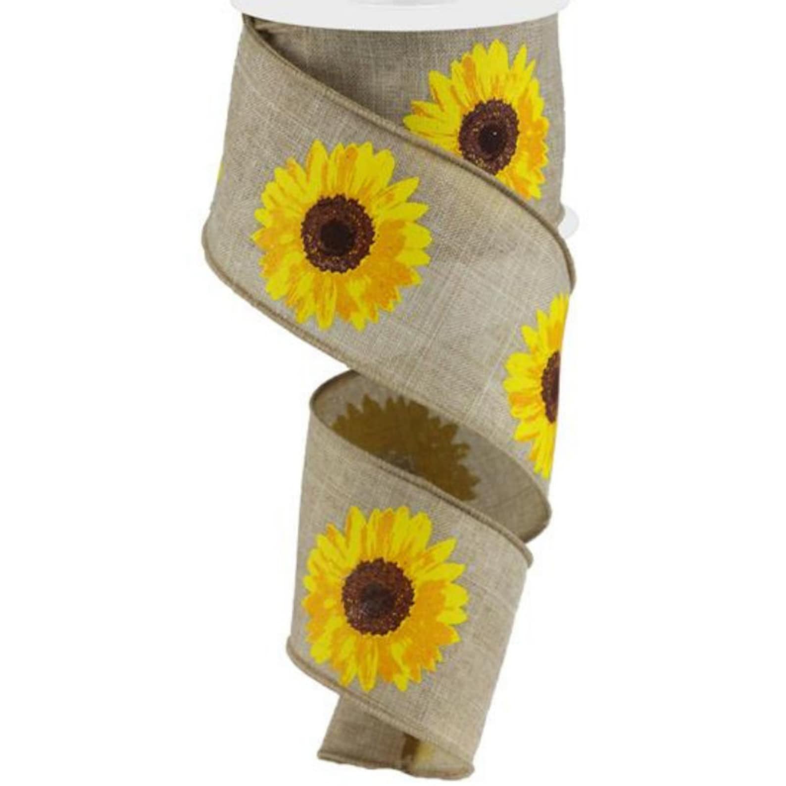Sunflower Wired Ribbon by the Roll 2.5 X 10 Yards - Etsy