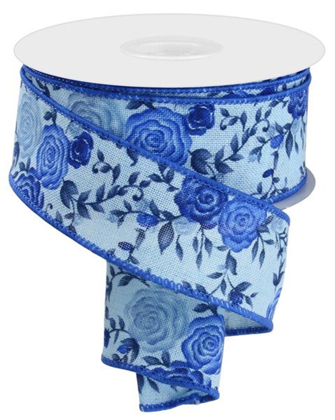 Mini Roses Wired Ribbon by the Roll 1.5 X 10 Yards - Etsy