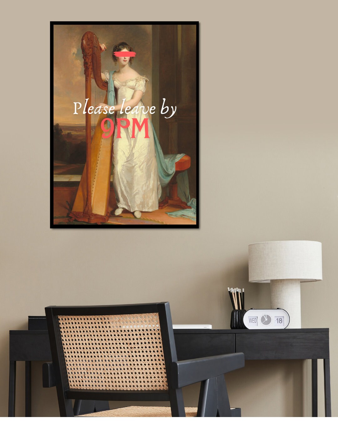 Altered Art Portrait Material Girl Vintage Poster | Girly Room Decor ...