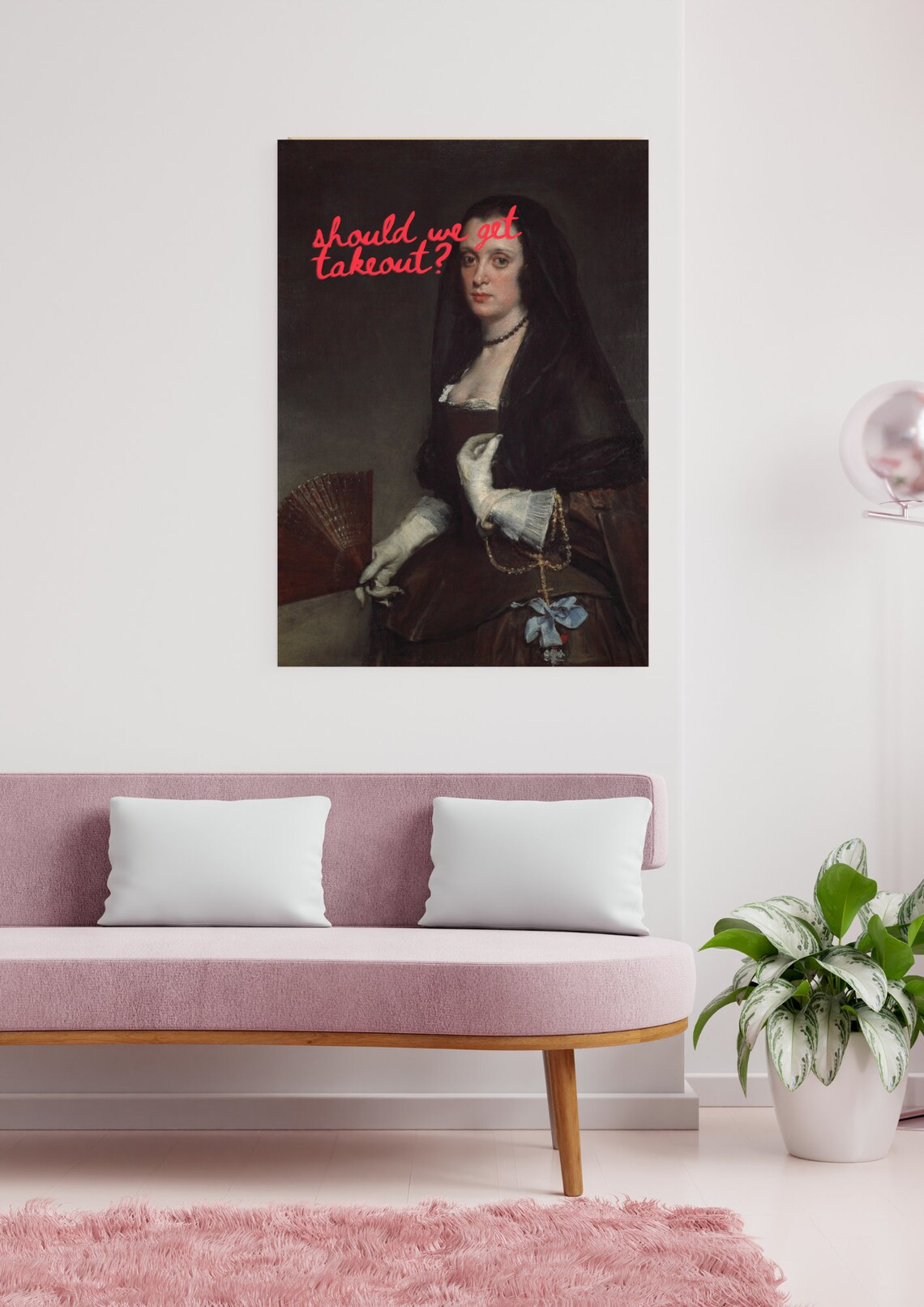 Altered Art Portrait Funny Cute Vintage Poster | Girly Room Decor ...