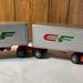 Vintage Consolidated Freightways Tractor & Double Van Trailers and Joe ...