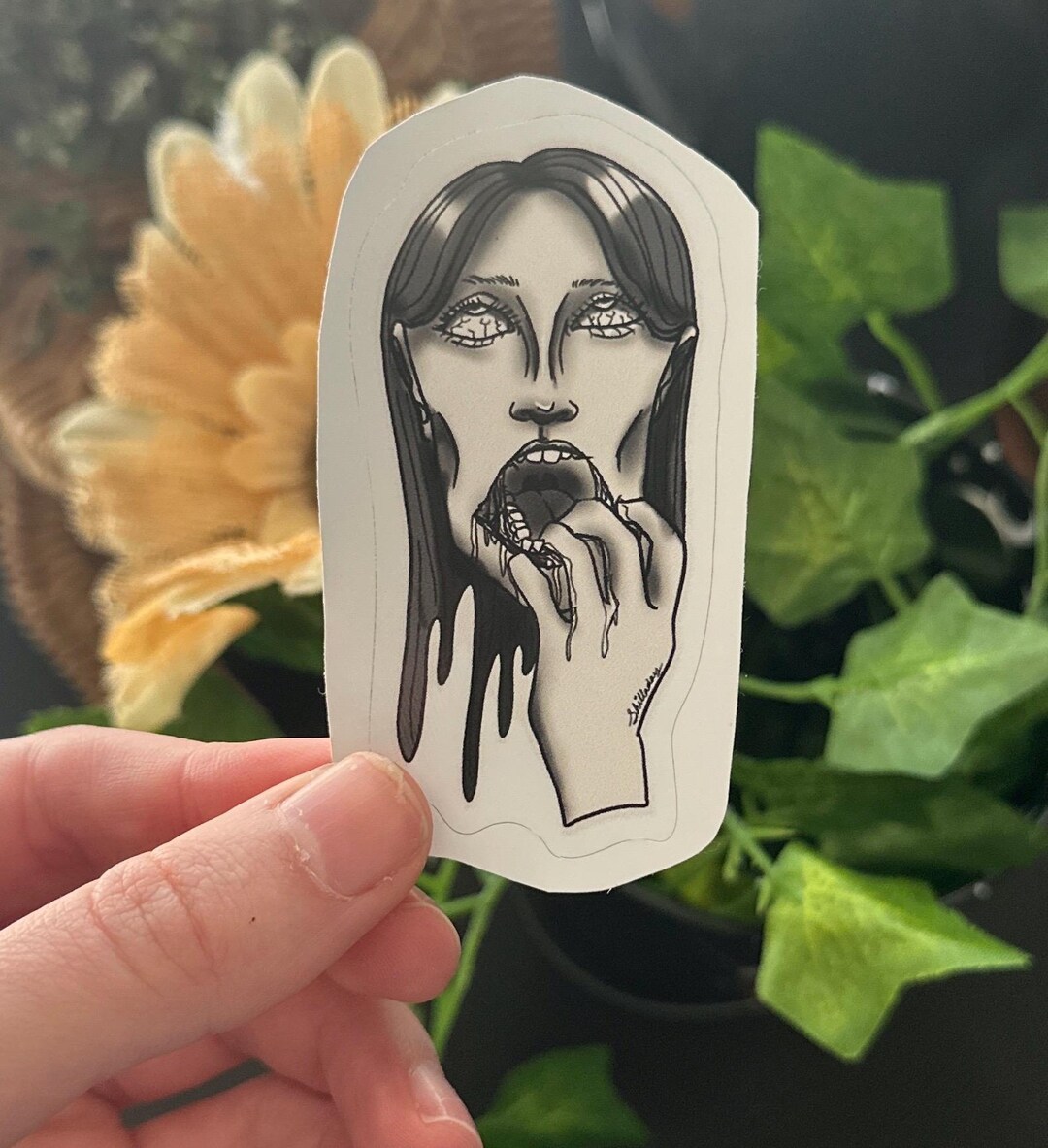 Jaw Dropped Original Character Sticker, 3 Inch - Etsy