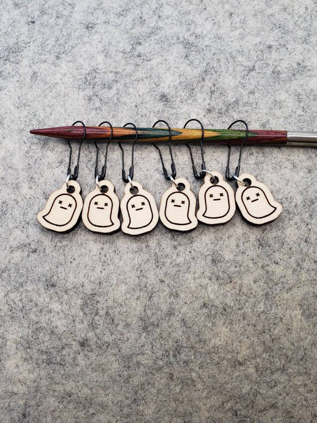 Kawaii Ghosts Charms - Ghost Stitch Markers for Knitting and Crochet ...