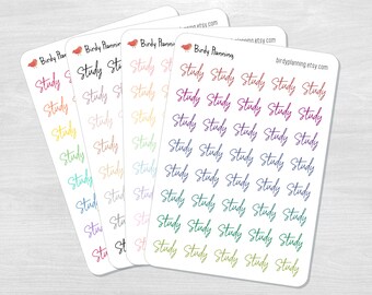 Study stickers | Etsy