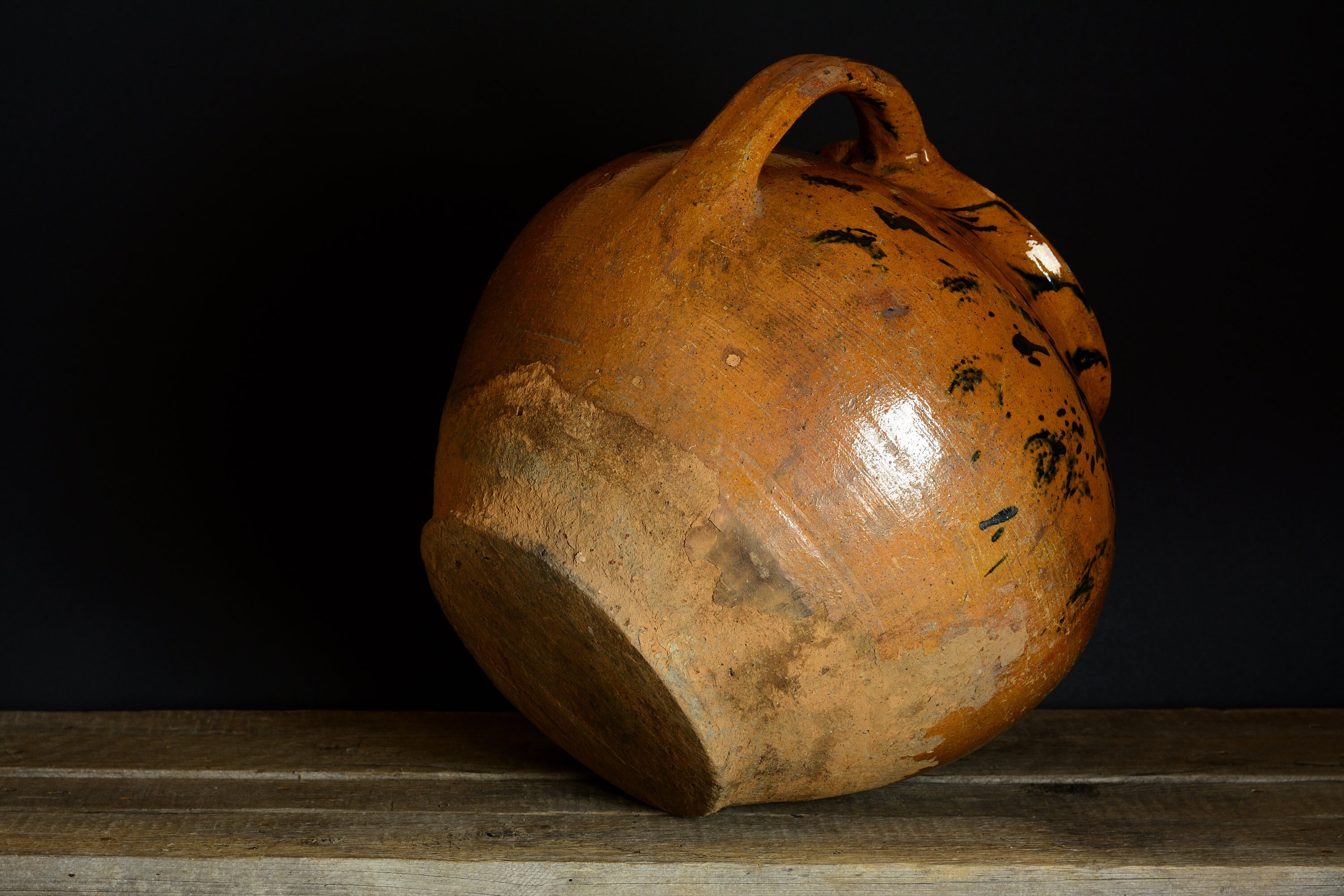 170 Extra Large Rare Terracotta Pot, Big Clay Pot for Plants, Orange ...