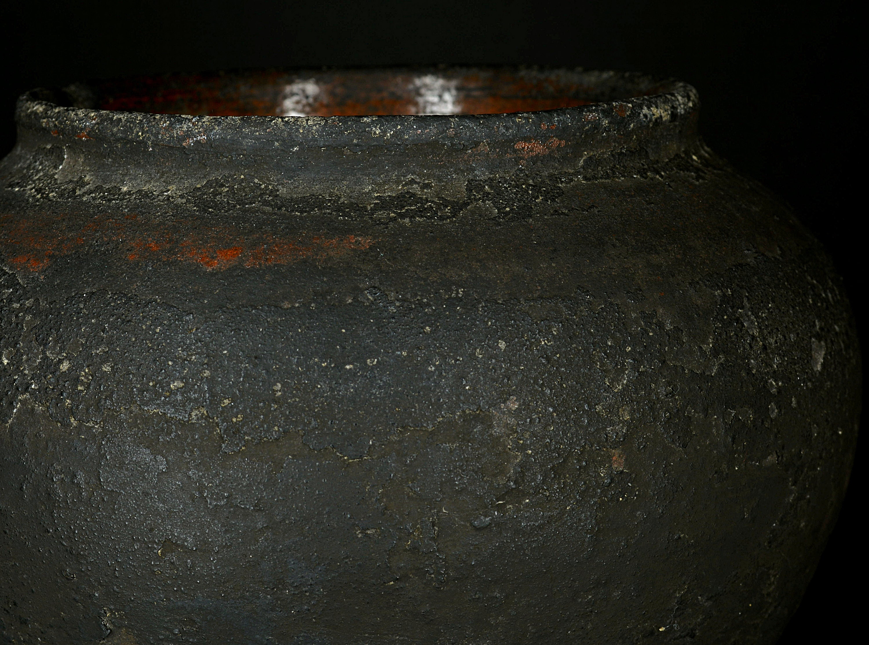 108 Ukrainian Black Clay Pot, Vintage Antique Terracotta Pot, Ancient ...