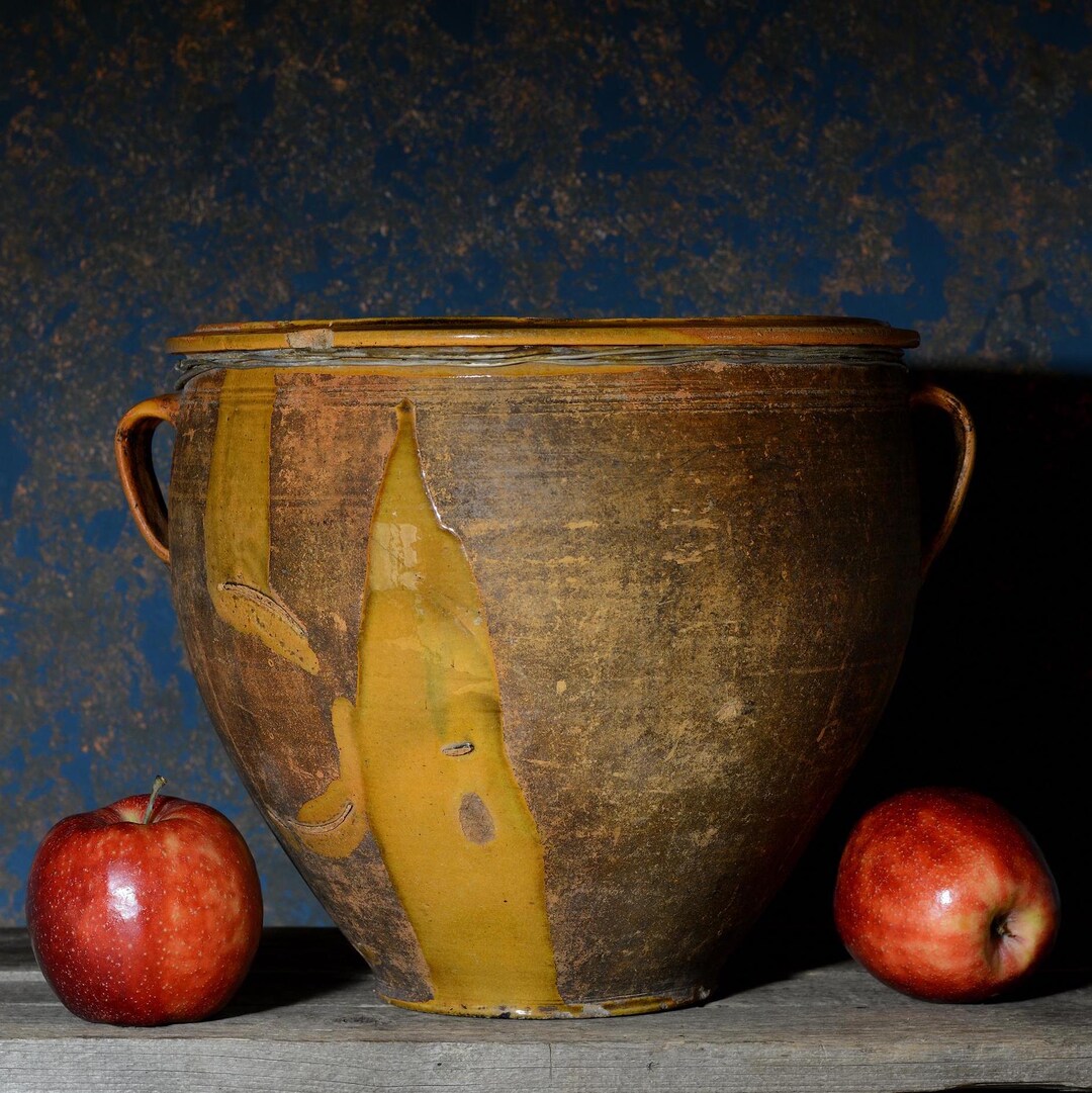 491 Large 11 Antique Terracotta Pot, Large Vintage Terracotta Planter ...