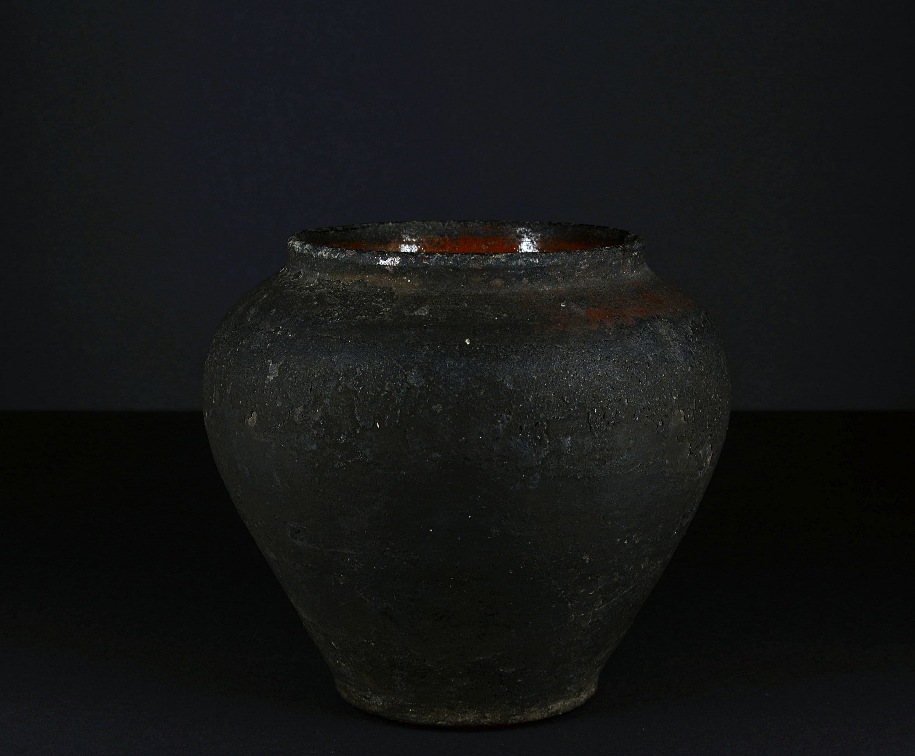 108 Ukrainian Black Clay Pot, Vintage Antique Terracotta Pot, Ancient ...