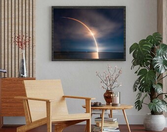 Spacex Falcon 9 Rocket Launch Poster Art Print - Etsy