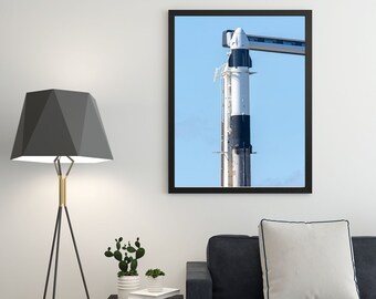 Spacex Launch Poster Print Spacex Falcon 9 NASA Crew 2 - Etsy