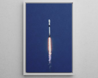 Spacex Falcon 9 Rocket Launch Poster Art Print - Etsy
