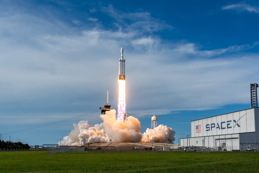 Spacex Falcon Heavy Print, Falcon Heavy Launch Photo, Spacex Launch ...