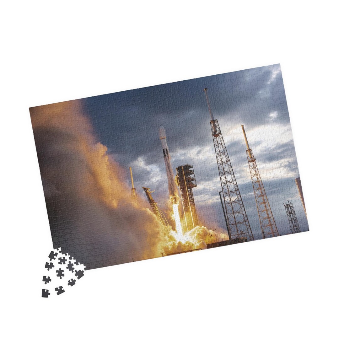 Rocket Launch Puzzle, Spacex Falcon 9, Falcon 9 Launch Puzzle, Rocket ...
